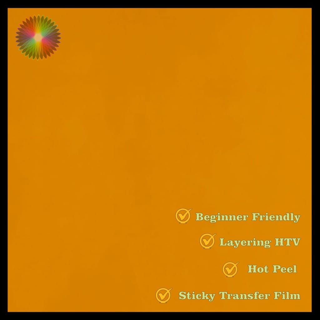 KnightFlex Easy To Weed And Press HTV - Dark Yellow - Knight HTV