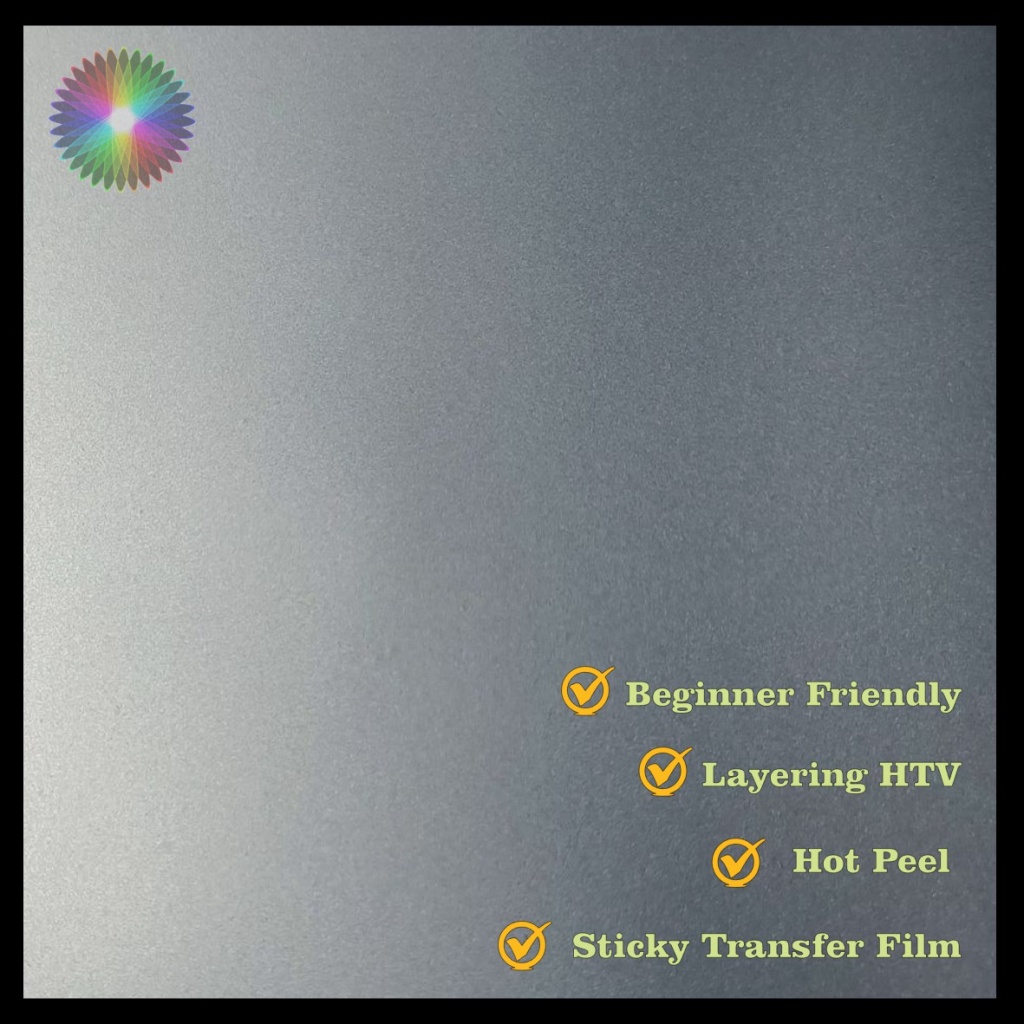 KnightFlex Easy To Weed And Press HTV - Matte Silver - Knight HTV