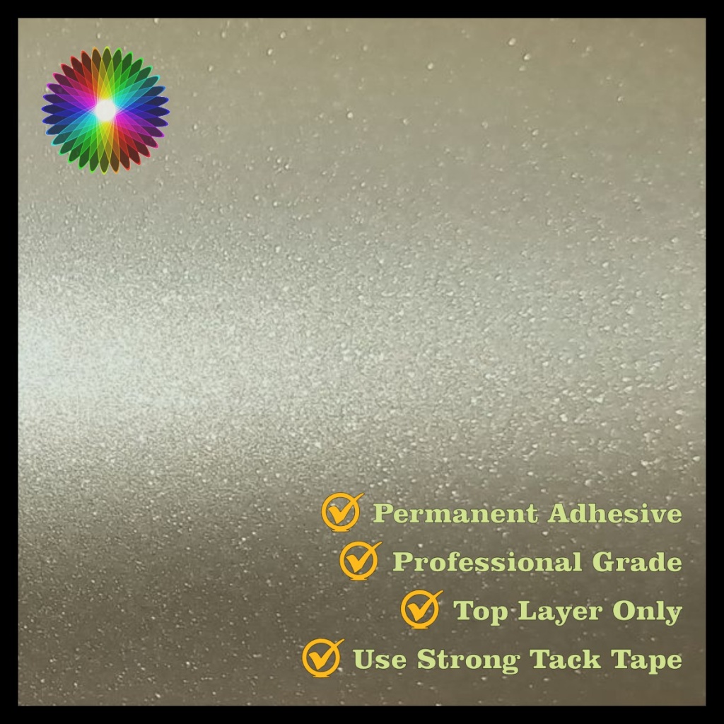 Textured Glitter Adhesive Vinyl - Champagne Gold - Knight HTV