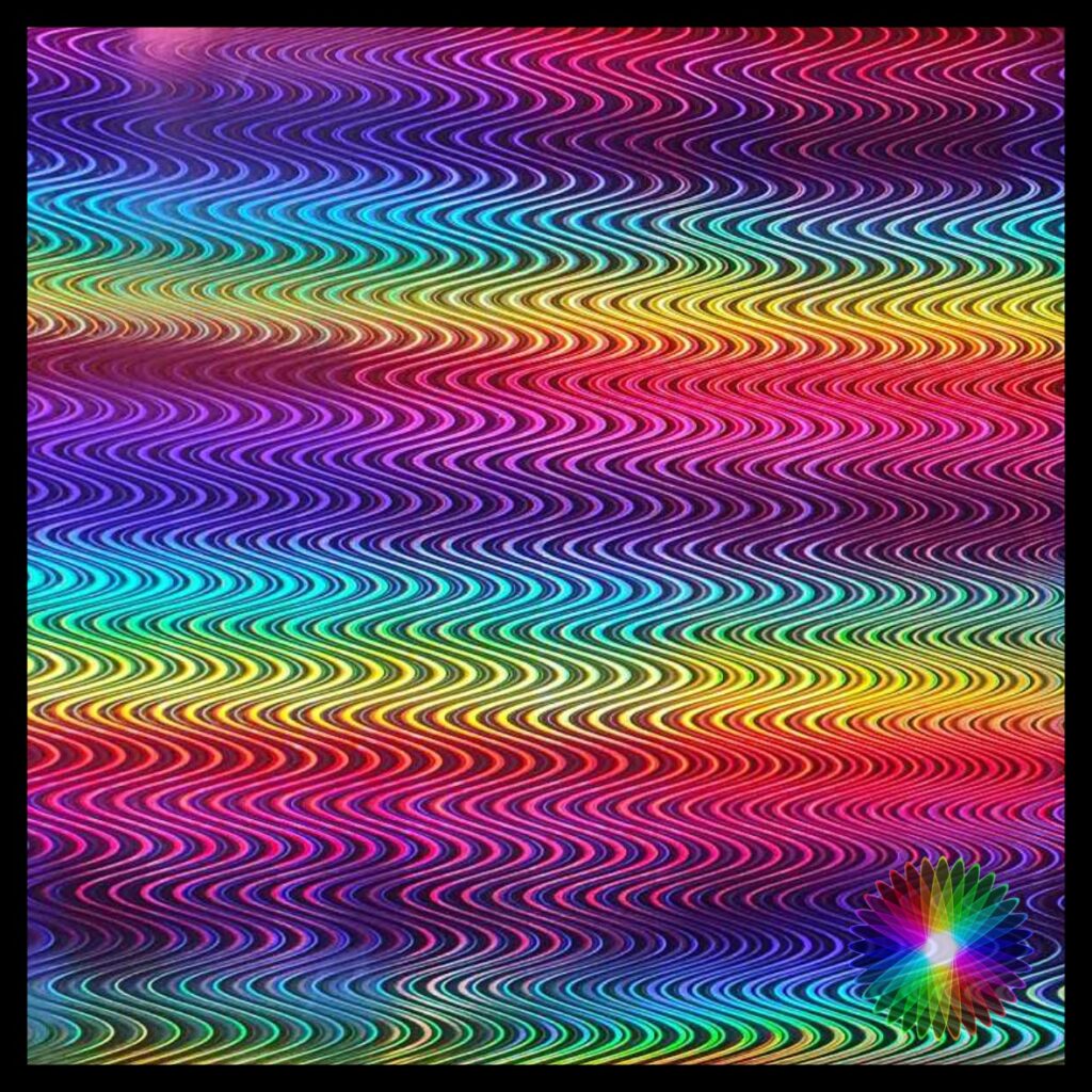 Holographic Vinyl - Rainbow Wave - Knight HTV
