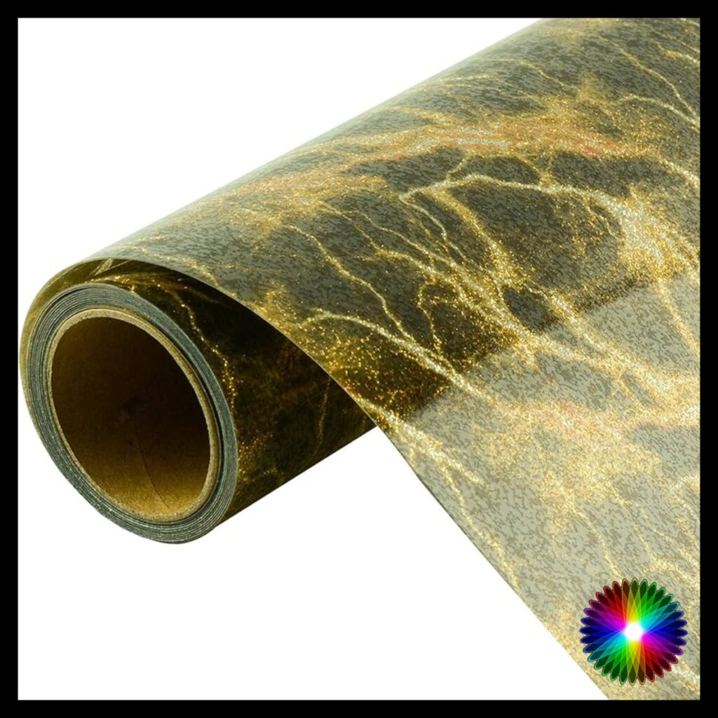 Glitter Ultra Gloss HTV - Gold Lightning - Knight HTV