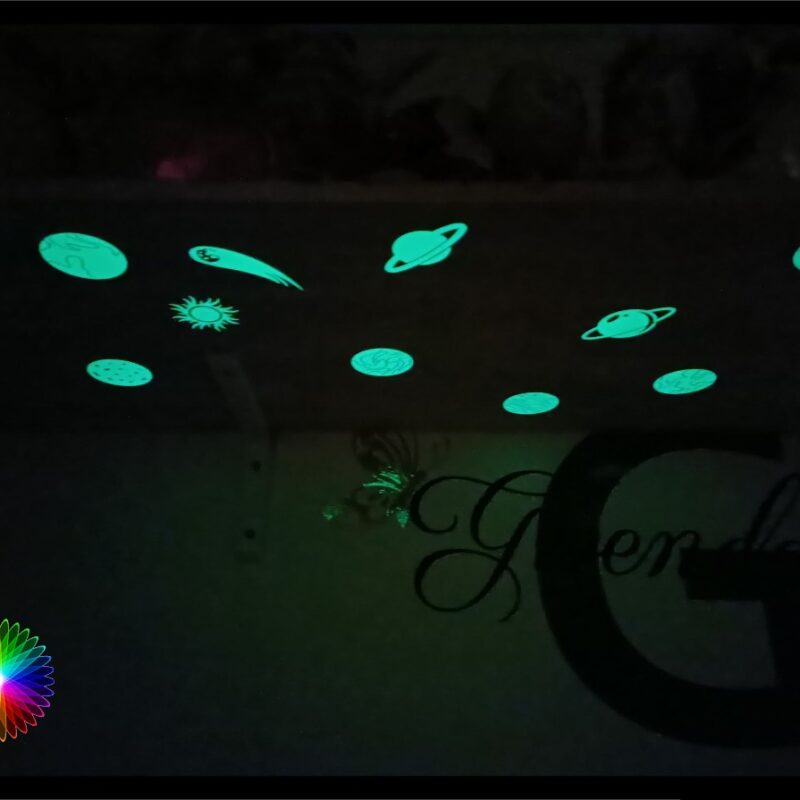 Premium Craft Vinyl - Glow In The Dark GLOSS Off-White to Green ...