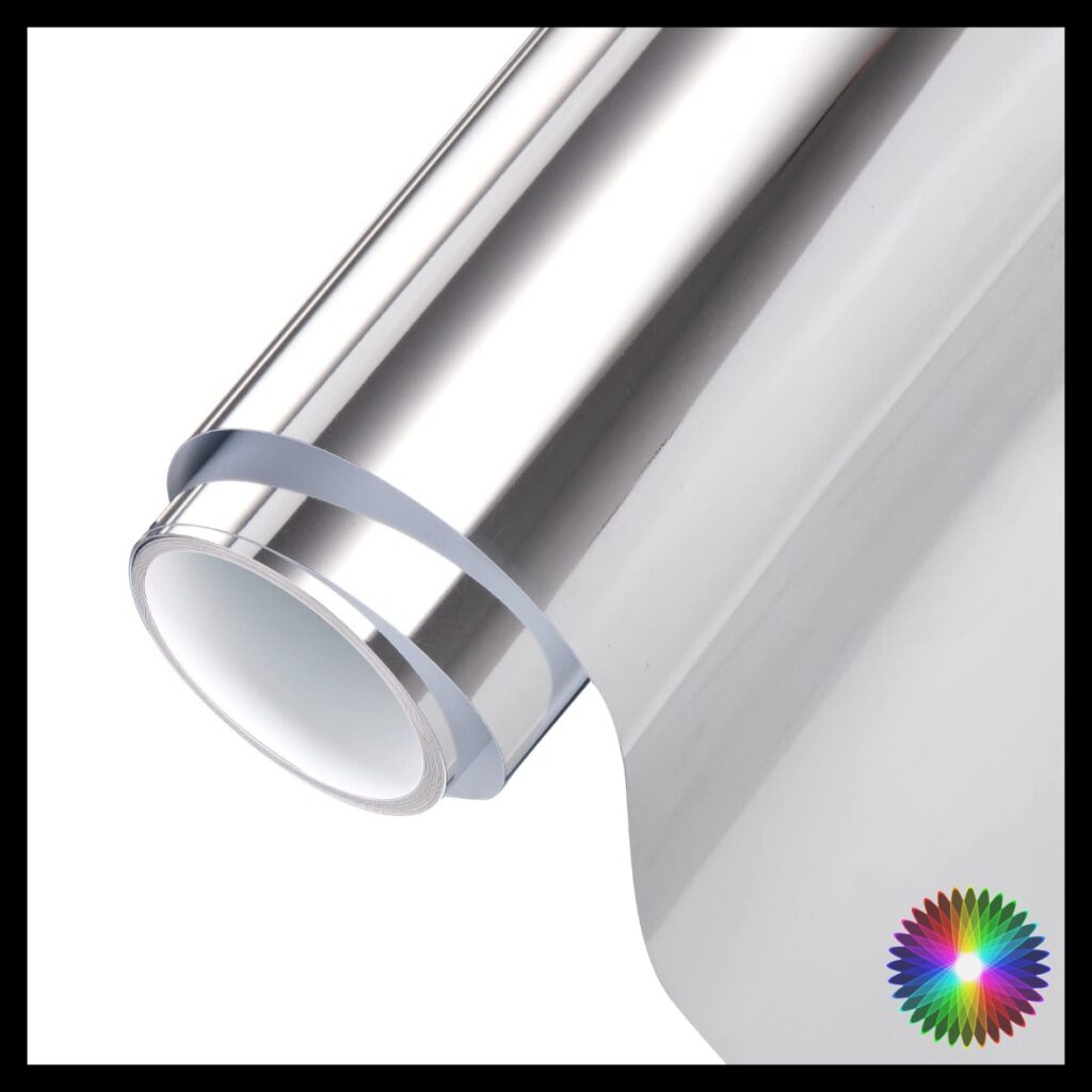 Mirror Metallic Permanent Vinyl - Silver - Knight HTV