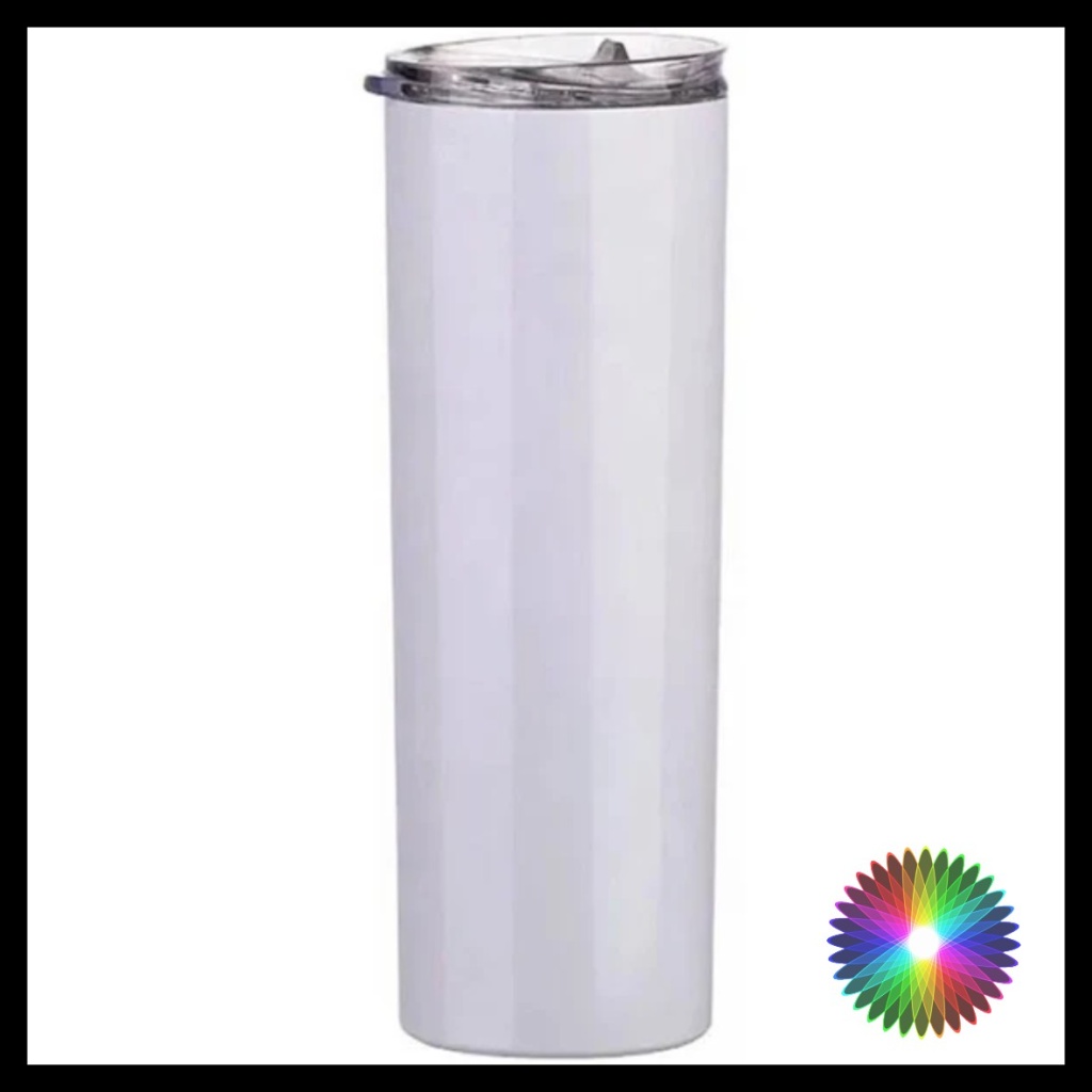 20oz Straight Skinny Tumbler for Sublimation - Knight HTV