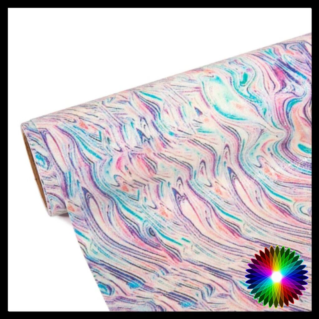 Brushed Glitter Rainbow Vinyl - Permanent Vinyl - Unicorn Mist - Knight HTV