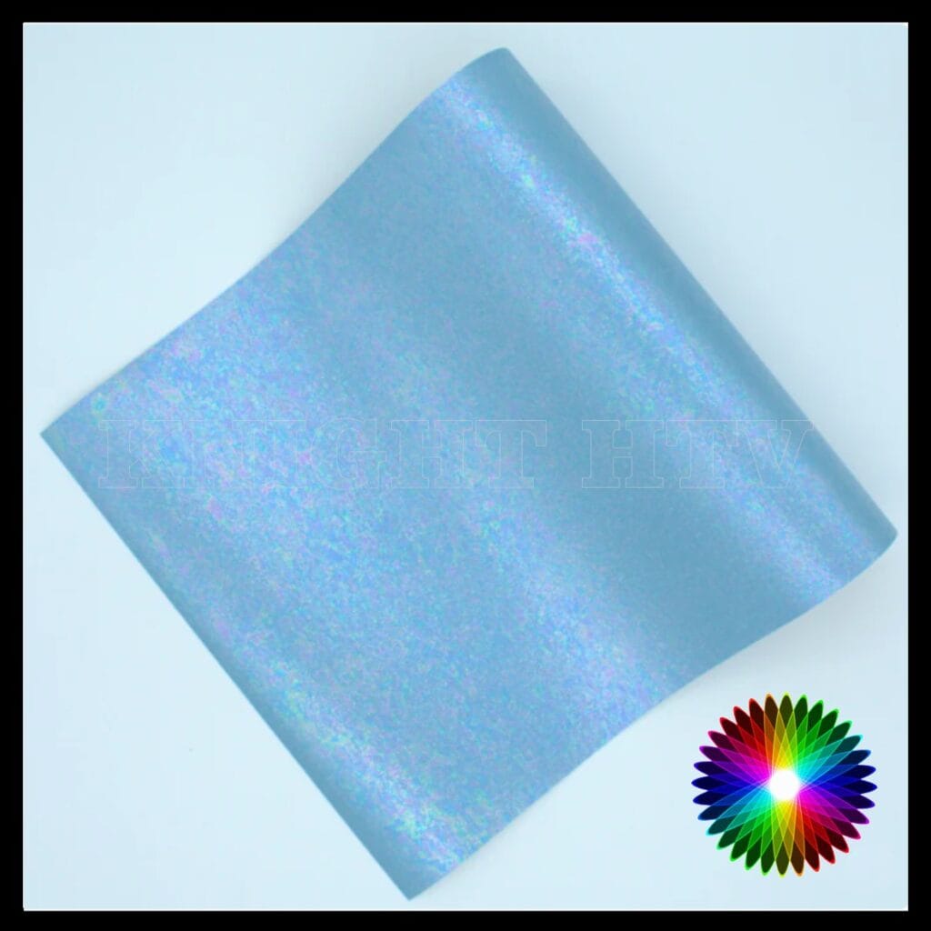 Glitter Flake Rainbow Pearl Vinyl - Blue - Knight HTV